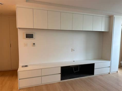 옥수동 거실 수납장 Tv장 주문제작 시공 포트폴리오