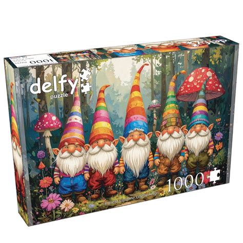 Delfy 26008 Forest Gnome Gathering 1000pc Jigsaw Puzzle Weekend Hub