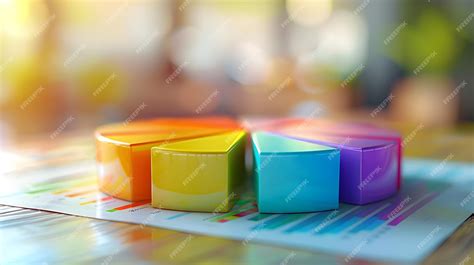 Colorful Pie Chart With Different Sections Representing Market Share And Financial Data There Is