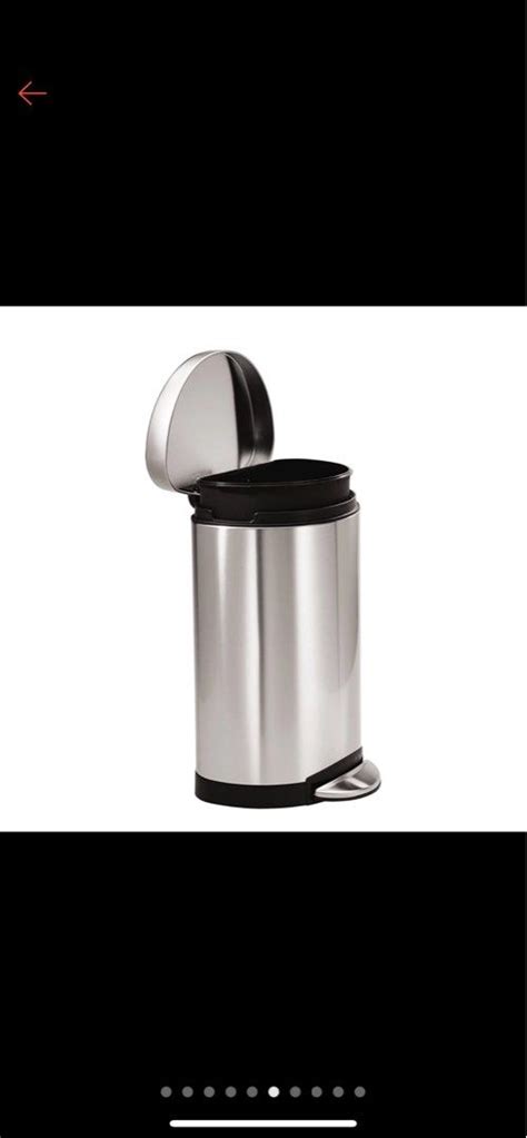 Simplehuman 10l Semi Round Step Bin Furniture And Home Living Cleaning