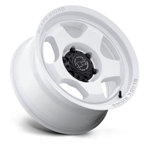 Black Rhino Hard Alloys Br031 Sol 17x9 6x135 Gloss White Wheel Off