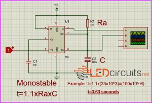 555 OSCILLATOR LEDcircuits Net Hobby DIY Electronics Projects