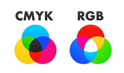 Cmyk 및 Rgb 색상 팔레트 벡터 템플릿입니다 Rgb 및 Cmyk 로고 템플릿 서비스 인쇄 타이포그래피 혼합 스펙트럼 그래프