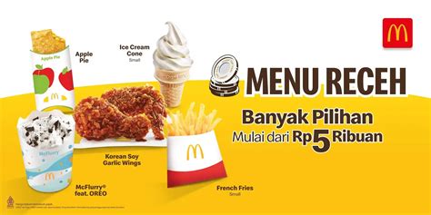 Mcdonalds Indonesia Menu Receh