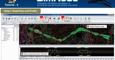 BimRoad Tutorial Road Plan And Profile Cut Fill Slope Pavement