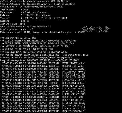 Ora 01157 And Ora 01110 潇湘隐者 博客园