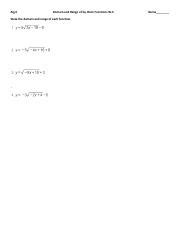 Understanding Domain And Range Of Square Root Functions Course Hero