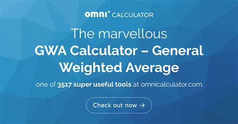 GWA Calculator General Weighted Average