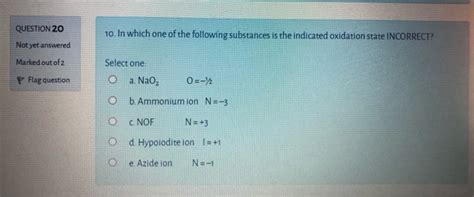 Solved Question 16 7 Which One Of The Following Monatomic