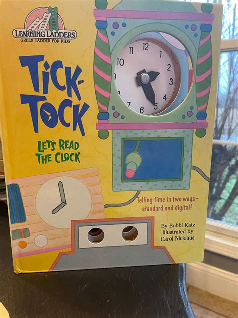 Tick Tock Lets Read The Clock Learning Ladders Board Book Nostalgic