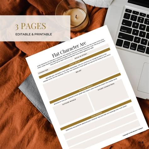 Character Arc Template Etsy