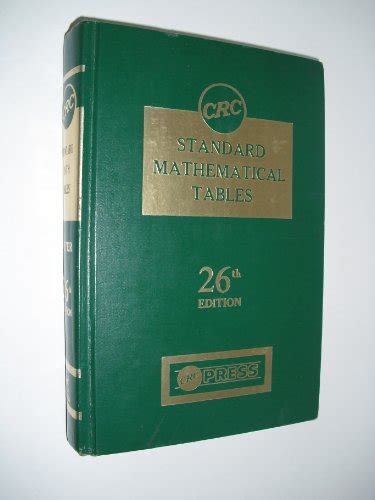 Crc Standard Mathematical Tables 9780849306266 Abebooks