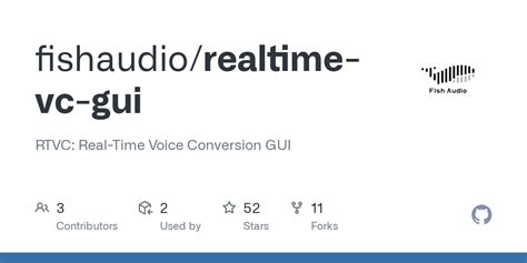 Github Fishaudiorealtime Vc Gui Rtvc Real Time Voice Conversion Gui