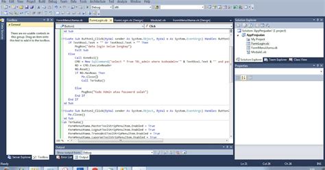 Vb Net Membuat Koding Logout Aplikasi Penjualan Jnm Javanet Media