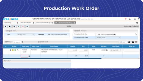 Features And Functions Of Eresource Erp Production Module Eresource Erp 1 Erp Software