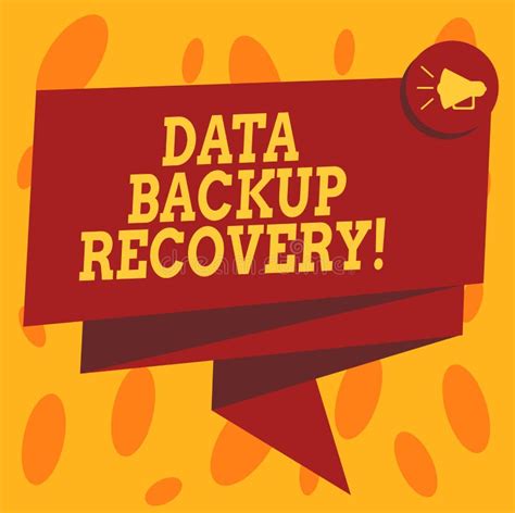 Writing Note Showing Data Backup Recovery Business Photo Showcasing The Process Of Backing Up