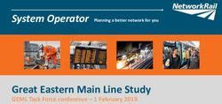 Great Eastern Main Line Study GEML Task Force Conference 1 February 2019 System Operator