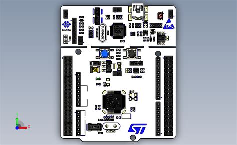 stm32开发板nucleo超精细模型 step 模型图纸下载 懒石网