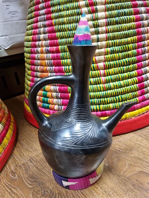 Jebena ethiopian Eritrean Traditional Coffee Pot ጀበና ከነ ማስቀመጫዉ Etsy