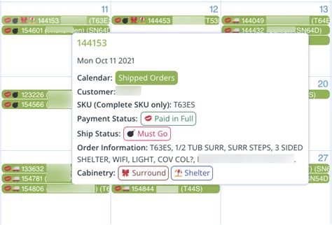Track Key Order Details With A Customized Shipping Calendar Teamup Blog