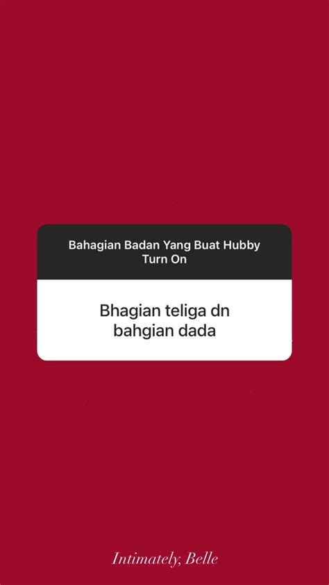 Bahagian Badan Yang Buat Hubby Turn On Intmtly