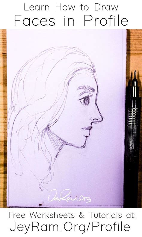 How To Draw Faces Side View Free Worksheet Tutorial JeyRam Art Face Drawing Drawing
