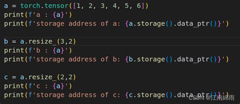 深度理解pytorch中数据操作：reshape、view、resize等函数解析 Csdn博客