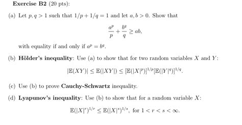 Solved A Let P Q 1 Such That 1 P 1 Q 1 And Let A B 0 Show