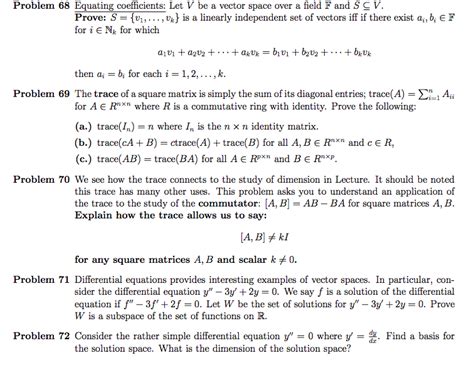 Solved Problem 68 Equating Coefficients Let V Be A Vector
