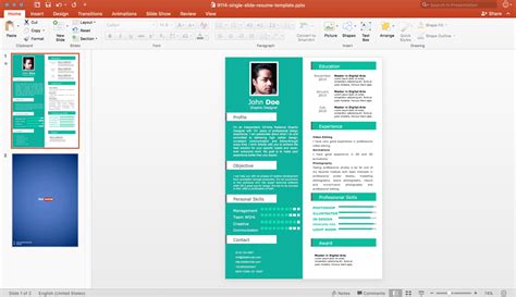 Powerpoint Cv Template Download Cv Galerry