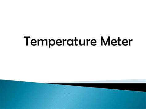microcontroller based temperature sensor ppt