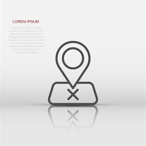 Premium Vector Map Pin Icon In Flat Style Gps Navigation Vector Illustration On White Isolated