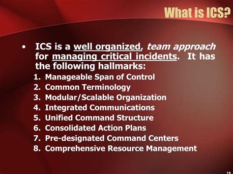 PPT Incident Command System ICS PowerPoint Presentation Free Download ID