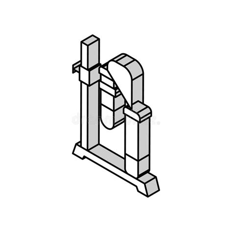 Stand And Clamp With Tube Isometric Icon Vector Illustration Stock Vector Illustration Of