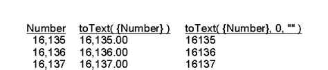 Crystal Reports How To Convert Number To Text Without Formatting No Commas And Decimal It