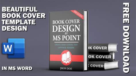 Beautiful Book Cover Design In Ms Word Free Download Youtube