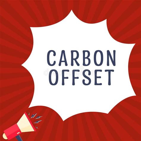 Conceptual Caption Carbon Offset Internet Concept Reduction In Emissions Of Carbon Dioxide Or