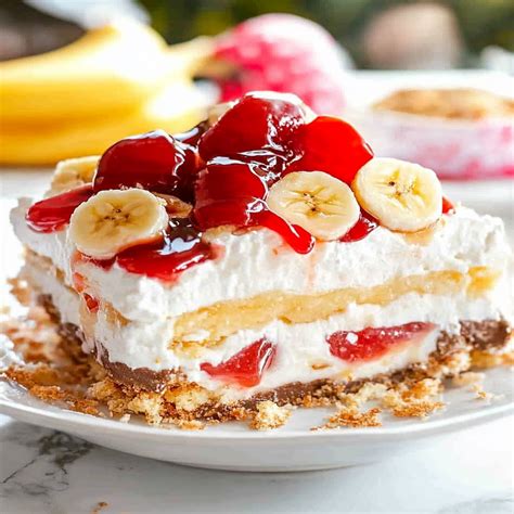 No Bake Banana Split Dessert