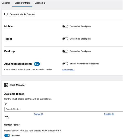 A Quick Tour Of The Plugin Settings Tab Content Control Plugin