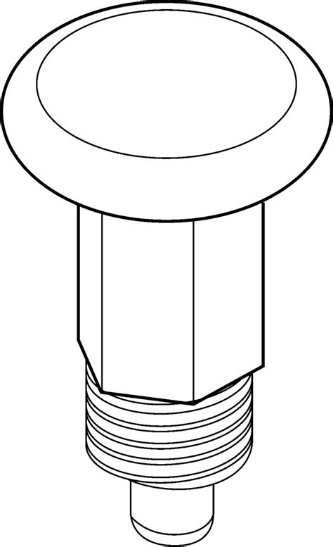 RS PRO RS PRO 30 4mm Zinc Plated Steel Index Bolt M10 X 1 478 775 RS