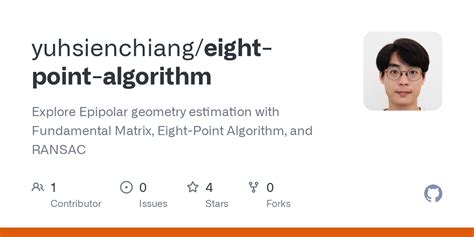 Eight Point Algorithmeightpointalgorithmipynb At Main · Yuhsienchiangeight Point Algorithm