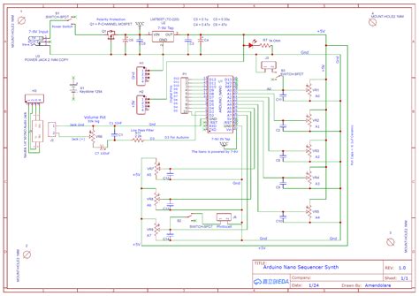 Help Checking Schematic Arduino Nano Audio Sequencer General
