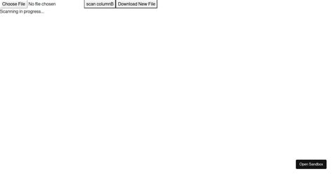 React Xlsxebay Scanner Forked Codesandbox