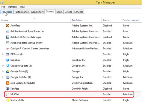 WeB LoG S JuUiER Mdi064 Dll Windows Startup Error Message