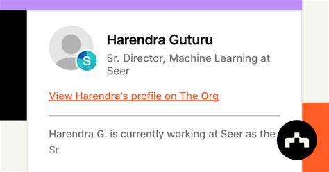 Harendra Guturu Sr Director Machine Learning At Seer The Org
