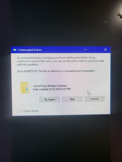 Im Unable To Delete This Corrupt File Tried Deleting In Safe Mode To