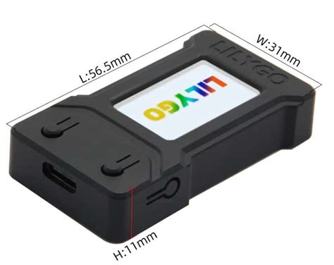 Carcasa LILYGO T PicoC Cu Display Neagra China Mag