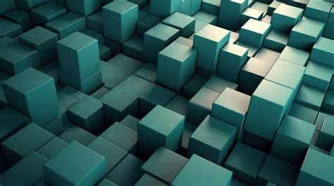 Green Cube Animated Cubes In Blue And Design Backgrounds  Free Download Pikbest