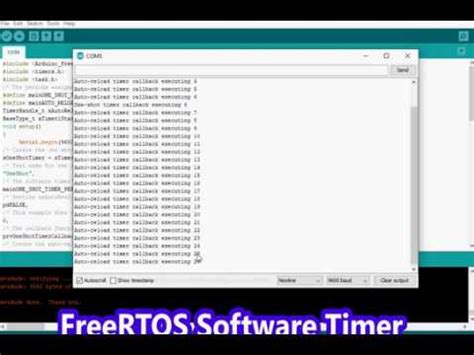 FreeRTOS Software Timers With Arduino Create One Shot And Auto Reload Timer YouTube