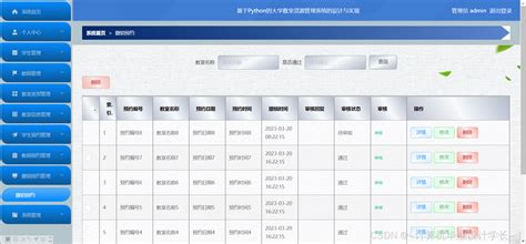 计算机毕业设计项目之基于python的大学教室资源预约管理系统的设计与实现 Csdn博客